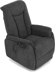 Polohovací křeslo šedé, elektrické TV-L8963 GREY2