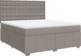 Box spring postel s matrací taupe 180x200 cm textil 3294065