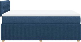 Box spring postel s matrací modrá 120x200 cm textil 3289736
