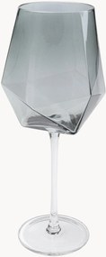 Sada ručně vyrobených sklenic na víno Diamond, 4 díly