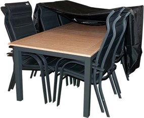 Doppler Ochranný obal na stůl 220x100 cm + 6 křesel Miami