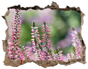 Wallmuralia Samolepící díra nálepka Květy vřesu 95x64 cm