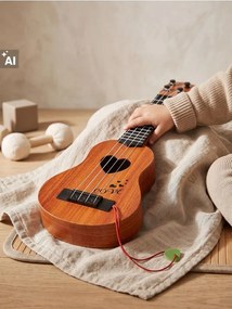 Sinsay - Dětské ukulele s nastavitelnými gumovými strunami - vícebarevná