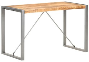 Jídelní stůl 120 x 60 x 75 cm masivní hrubé mangovníkové dřevo,  321561 HangarStore.cz