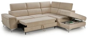 Pregio Italia sofa&relax Luxusní pohovka Bright Provedení: 3 místná + lehátko, Vzorník látek: tekno fibra 11 brown