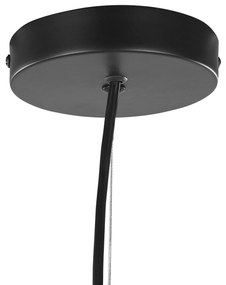 Závěsná lampa z lehkého kovu 15 světel černá BALAGAS Beliani
