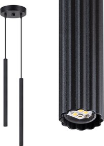 Sollux Lighting Závěsná lampa ARCHE 2P černá