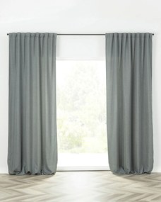 Hotový závěs BASIC s řasící páskou 140x300cm šedý denim