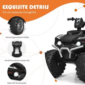 Costway 12 V elektrická dětská čtyřkolka s předním světlem Mini elektrická