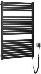 Aqualine - Topné těleso Tondi-E 60x97 cm, 400 W, matná černá DE466T