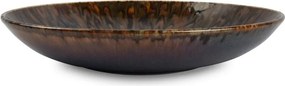 Hnědý hluboký porcelánový talíř ø 26 cm Resto – BonBistro
