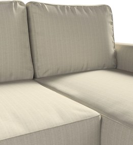 Potah na pohovku IKEA Backabro rozkládací se šezlongem barva béžová látka pletený vzor