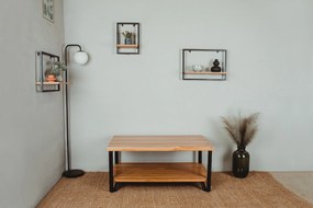 Wudboys Konferenční stůl THICK No.3 Barva kovu: Bílá, Dřevo: Dub lamino - dle vzorníku, Rozměr: 900x600, moderní skandinávský styl