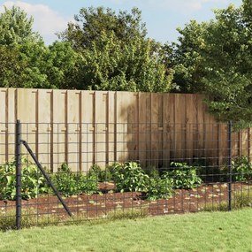 vidaXL Drátěný plot s kotevními hroty antracitový 1,1 x 10 m