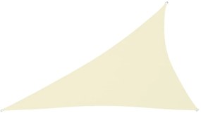 Stínící plachta oxfordská látka trojúhelníková 4x5x6,4m krémová