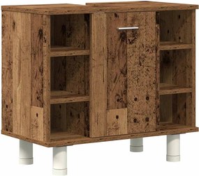 3dílná koupelnová sestava old wood kompozitní dřevo 3328567
