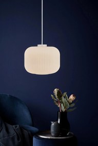 Závěsný lustr z opálového skla Milford pro žárovku E27 ø30cm  - Nordlux