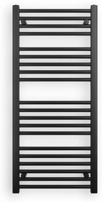 Erga Puerto, topné těleso 1100x500 mm, 475W, černá matná, ERG-LAV-GRZE-BK-50110