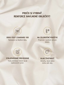 MK Lůžkoviny Bavlněné povlečení Renforcé -  Pampelišky černé 140 × 200 cm, 70 x 90 cm