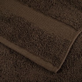 Prémiové ručníky SOLUND 4 ks hnědé 50x100 cm 600 g/m² 137234