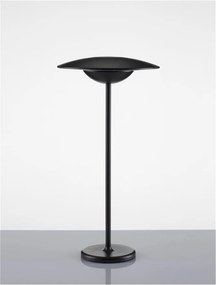 NV 9492441 Venkovní stolní lampa FABIO černý litý hliník a matný akryl LED 2W 3000K 5V DC 83st. IP54 vypínač na těle / USB kabel - NOVA LUCE