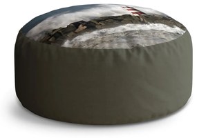 Sablio Taburet Circle Maják ve vlnách: 40x50 cm