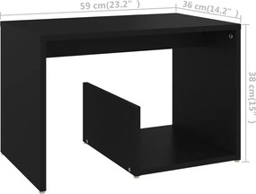 vidaXL Odkládací stolek 59 x 36 x 38 cm kompozitní dřevo [806697] Barva: dub sonoma
