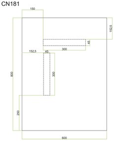 Mereo Mereo, Zrcadlo hranaté 60x80 cm, CN181