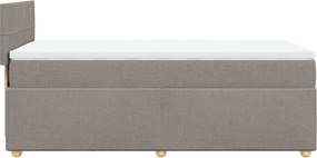 Box spring postel s matrací taupe 100 x 200 cm textil 3288895