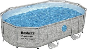 Stojan na bazén Bestway 488x305x107 11in1 kámen 56946