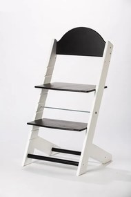 Lucas Wood Style rostoucí židle MIXLE -  bílá/černá rostoucí židle MIXLE: Medvídek
