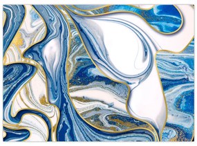 Skleněný obraz - Vlny z mramoru (70x50 cm)
