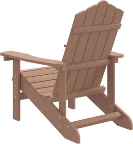Zahradní křeslo Adirondack HDPE hnědé 318639