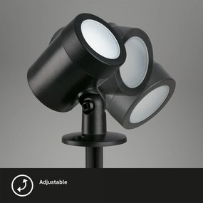 BRILO 3799035 LED zahradní bodové svítidlo, zápich, ochrana proti stříkající vodě, nastavitelné - BRILO