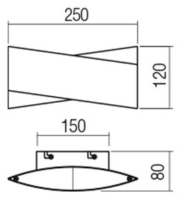 Redo 01-2378 nástěnné LED svítidlo Xavier pískově bílé, 17W, 3000K, 25cm