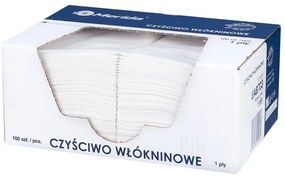 Čistivo z netkané textilie 100 ks, bílá