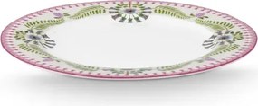 Pip Studio Lily &amp; Lotus talíř Ø23cm, bílý (talíř tenkostěnného porcelánu)