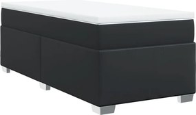 Box spring postel s matrací černá 90x190 cm umělá kůže 3285189
