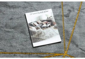 Dywany Luszczow Kusový koberec EMERALD EXCLUSIVE 1022 geometrický, mramor šedá / zlato Rozměr koberce: 140 x 190 cm