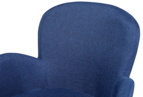 Dvě čalouněné židle v modré barvě BROOKVILLE Beliani