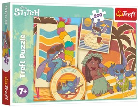 Puzzle Hudební svět Lilo&Stitche 200 dílků 48x34cm v krabici 33x23x4cm