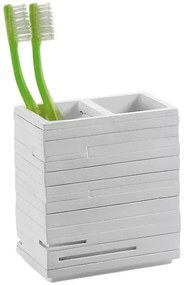 Gedy, QUADROTTO držák kartáčků na postavení, bílá, QU9802