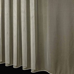 Rand žakárová záclona BAKLAVA 23/1106 hrubé káro, s olůvkem, smetanová, výška 260cm (v metráži)