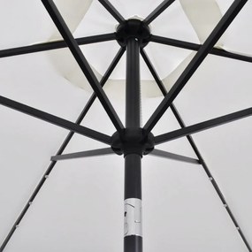 Závěsný slunečník s LED Ø 300 cm Antracit