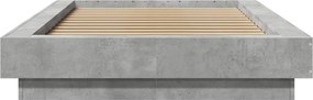 Rám postele betonově šedý 90 x 200 cm kompozitní dřevo 3281213