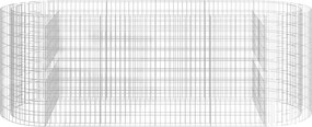 Gabionový vyvýšený záhon pozinkované železo 300 x 100 x 100 cm 152046