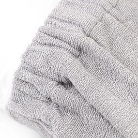 Pánský bavlněný froté kilt do sauny a wellness Comfort světle šedý