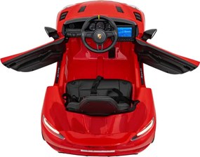 Elektrické autíčko Porsche Spyder RS ​​718 MP4 červené