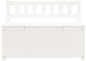 Lavice bílá 110 x 41 x 76,5 cm masivní borovice - Default Title