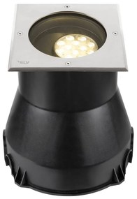 LA 1009169 DASAR® L svítidlo do země, asymetrické, 3000K, 70°/40°, IP65/IP67, hranaté, nerezová ocel / černá - BIG WHITE (SLV)